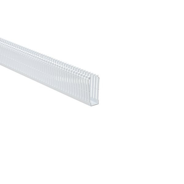 High Density Slotted Wall Wiring Duct, 1" x 3", Non-Adhesive, PVC ...
