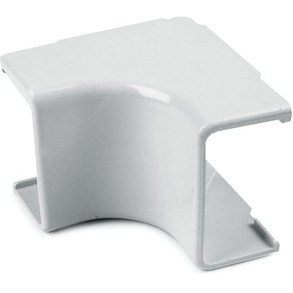 Internal Corner Cover, 3/4", 1" Bend Radius, PVC, White, 1/bg
