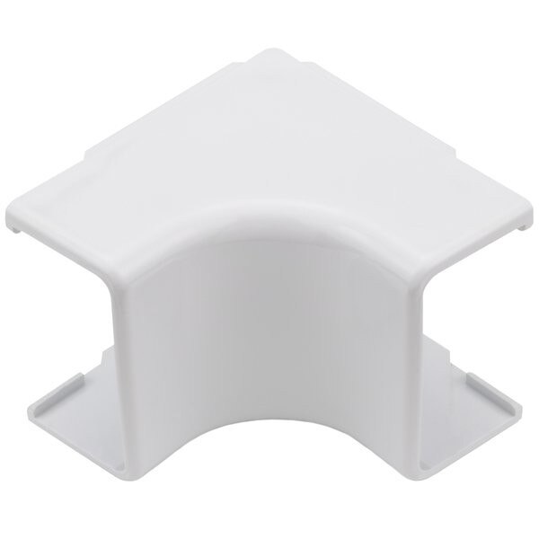 Internal Corner Cover, 1-3/4", 1" Bend Radius, PVC, White, 1/bg