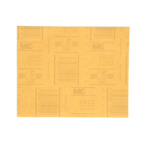 3M Gold Abrasive Sheet, 02538, P500 grade, 9 in x 11 in, 50 sheets per ...