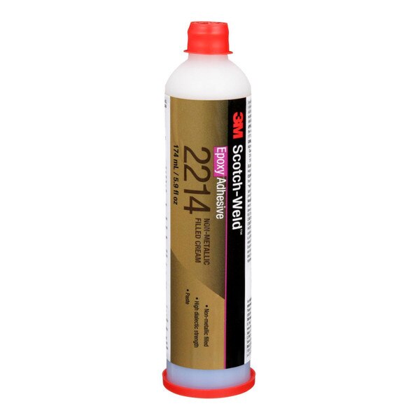 3M Scotch-Weld Epoxy Adhesive 2214, Non-Metallic Filled, Cream, 6 oz ...