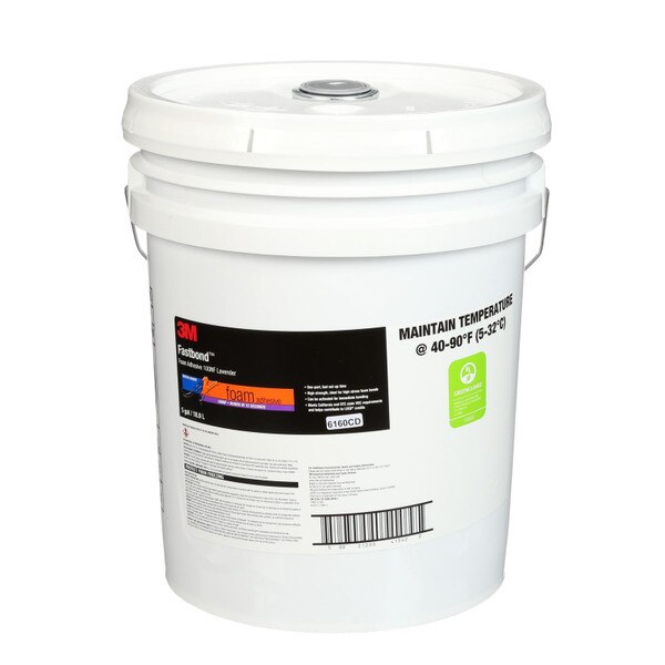 3M Fastbond Foam Adhesive 100NF, Lavender, 5 Gallon Drum (Pail)