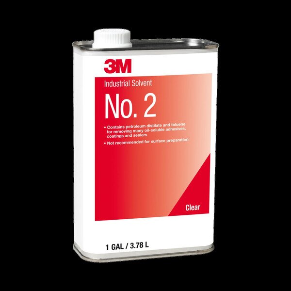 3M Solvent 2, Clear, 1 Gallon, 1 Can/Case