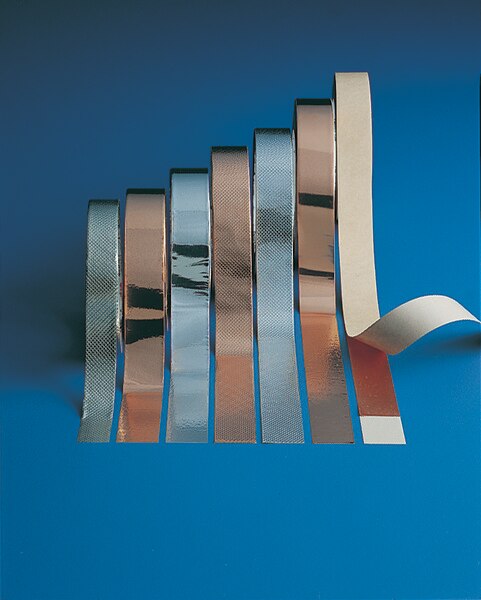 3M EMI Aluminum Foil Shielding Tape 1170, 4 in x 18 yd, 3 in Paper Core ...