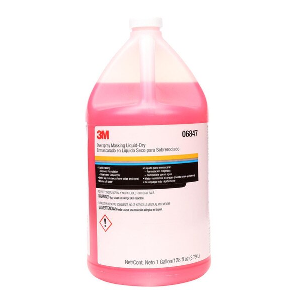 3M Overspray Masking Liquid Dry, 06847, 1 Gallon, 4 per case
