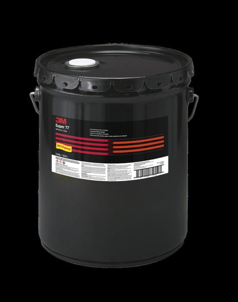 3M Super 77 Classic Spray Adhesive, Clear, 55 Gallon (52 Gallon Net), Drum