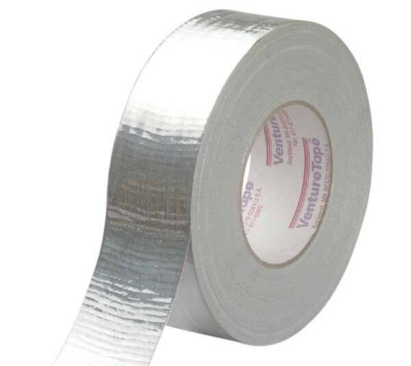 3M Venture Tape Metallized Cloth Duct Tape 1502, Silver, 48 mm x 55 m ...