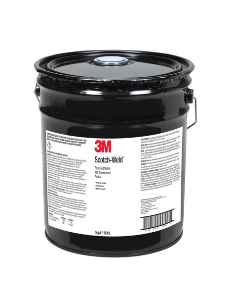 3M Scotch-Weld Epoxy Adhesive 110, Translucent, Part A, 5 Gallon (Pail), Drum