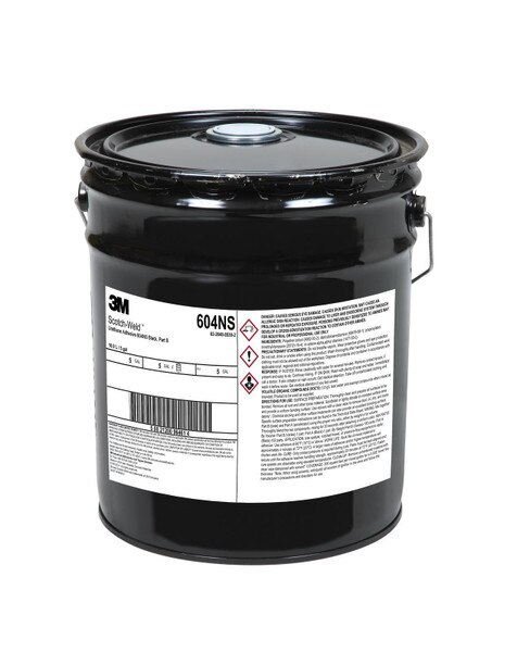 3M Scotch-Weld Urethane Adhesive 604NS, Black, Part B, 5 Gallon (Pail ...