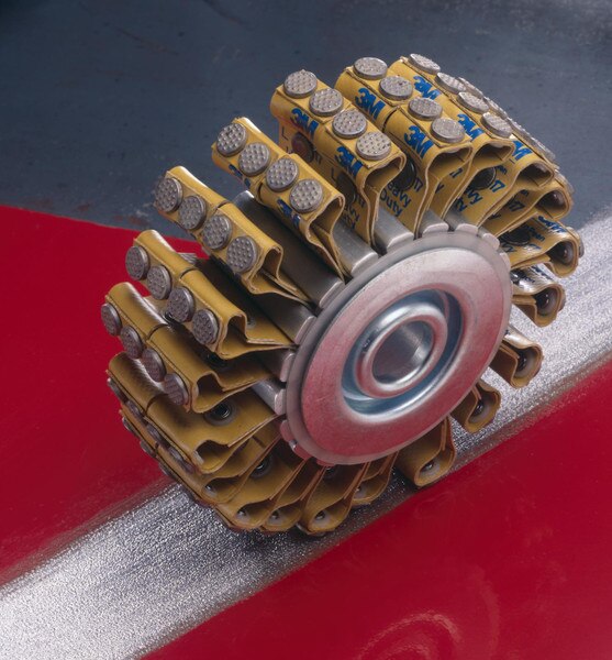 3M Heavy Duty Roto Peen Flap Assembly, 2 in x 2 1/8 in C, 100 ea/Case