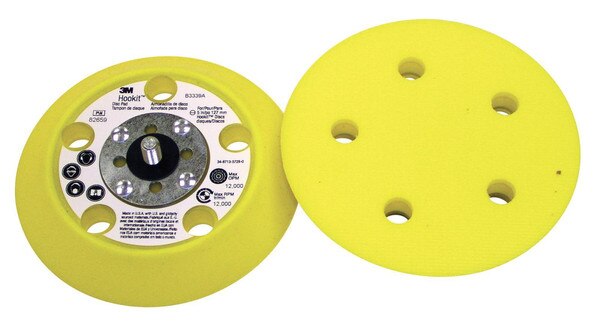 3M Hookit D/F Disc Pad 82659, 5 in x 3/4 in 5/16-24 External 5 Holes ...