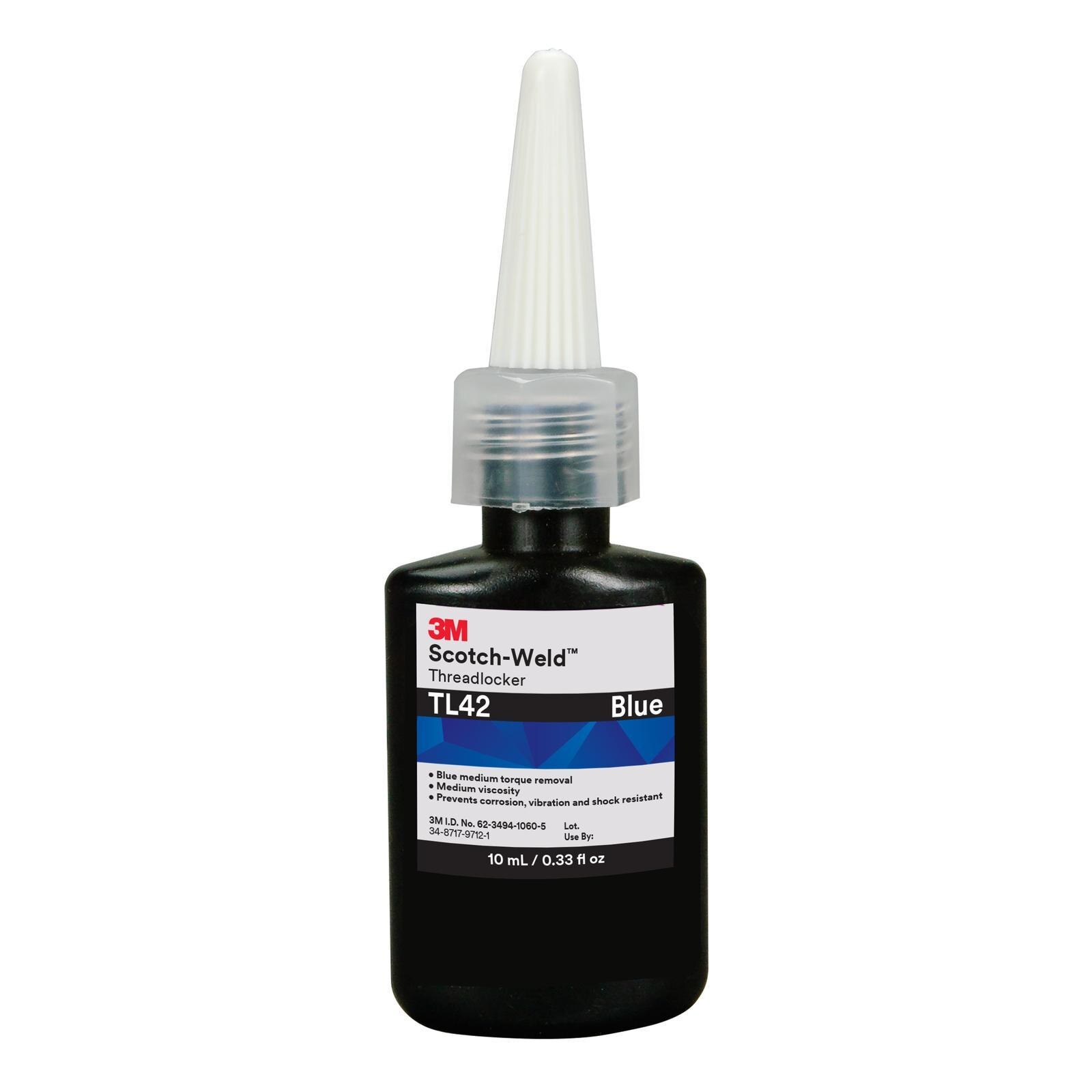 3M Scotch-Weld Threadlocker TL42, Blue, 1 mL Pipette, 100/case