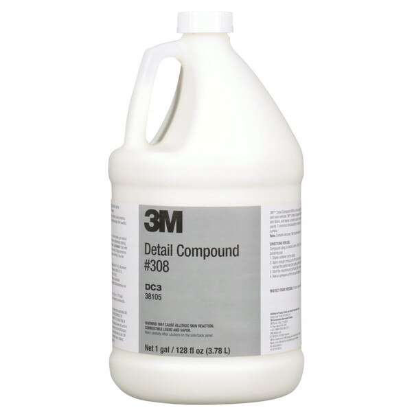 3M Detail Compound 308, 38105, 1 Gallon, 4 per case