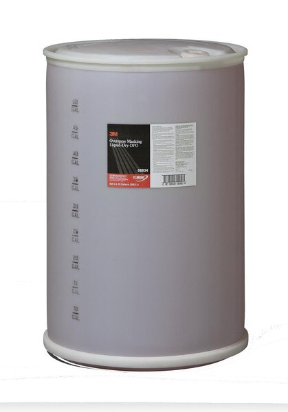 3M Overspray Masking Liquid Dry, 06834, 55 gallon, 1 per case