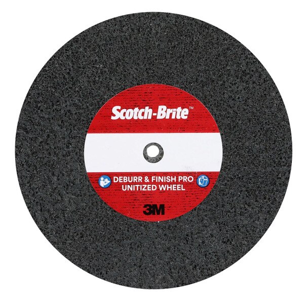 Scotch-Brite Deburr & Finish Pro Unitized Wheel, DP-UW, 2S Fine, 3 in x ...
