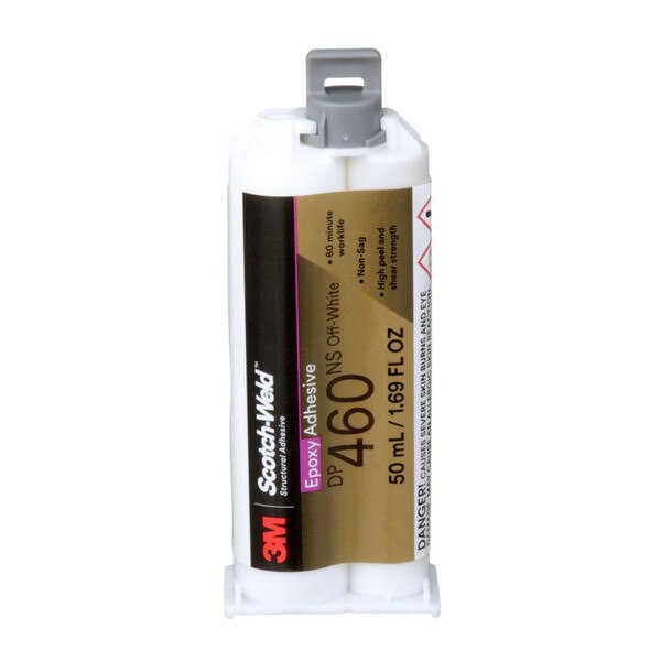 3M Scotch-Weld Epoxy Adhesive DP460NS, Off-White, 50 mL Duo-Pak, 12/Case