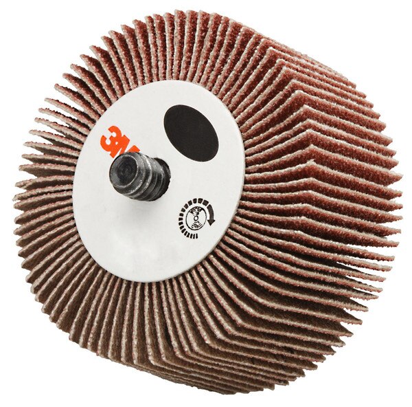 3M Flap Wheel 244D, 60 X-weight, Type 83, 1-1/2 in x 1/2 in x 1/4 in ...