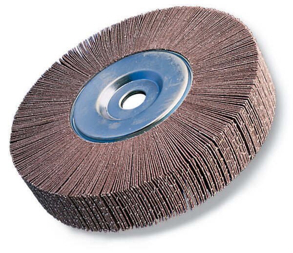 3M Flap Wheel 741A, 80 X-weight, 6 in x 2 in x 1 in, 5 ea/Case