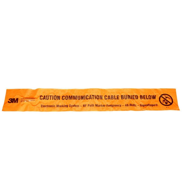 3M Electronic Marking System (EMS) Warning Tape 7901-XT, Orange, 4 in ...