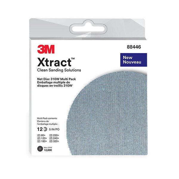 3M Xtract Net Disc 310W, Multi-Grade, 5 in x NH, Die 500X, 20 ea/Case ...