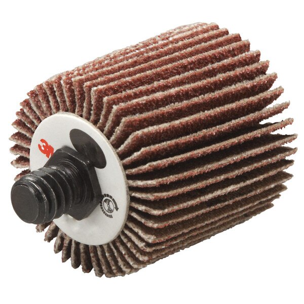 3M Flap Wheel 244D, 60 X-weight, Type 84, 3 in x 1 in x 1/4 in-20 ...