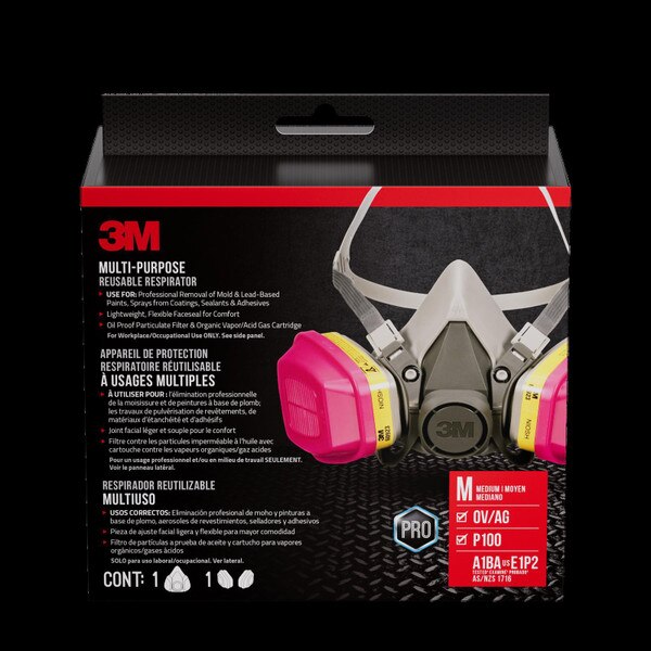 3M Performance Multi-Purpose Respirator 62023P1-DC, 1 each/pack, 4 ...