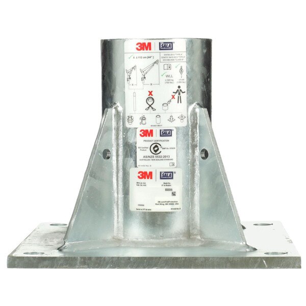 3M DBI-SALA® Confined Space Floor Mount High Capacity Davit Mast Base ...